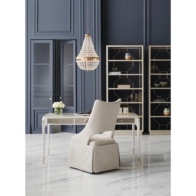 Transitional Modern Writing Desk | Chairish