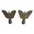 Late 20th Century Brass Butterfly Lamp Finial, Set of 2 | Chairish
