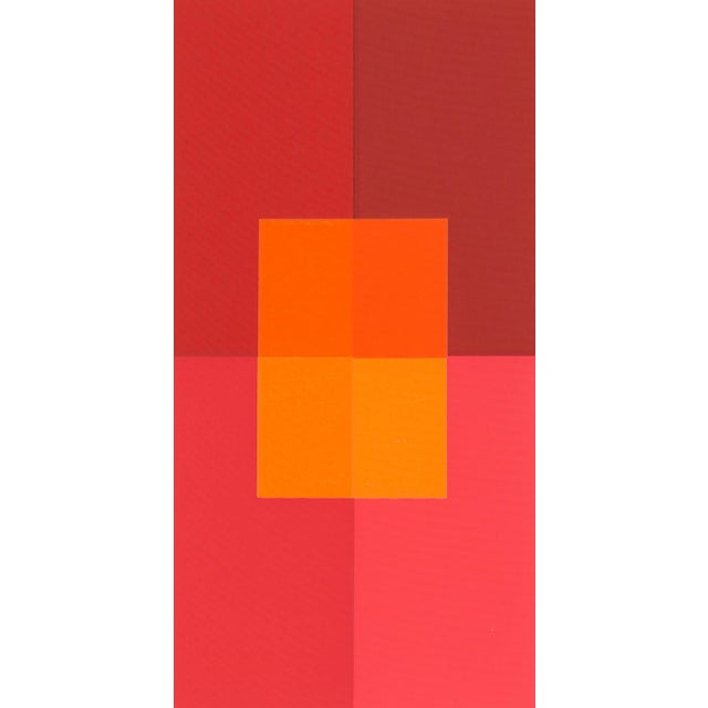 Josef Albers 1963 "Interaction of Color" Folder Xiv-2 Silkscreen Print ...