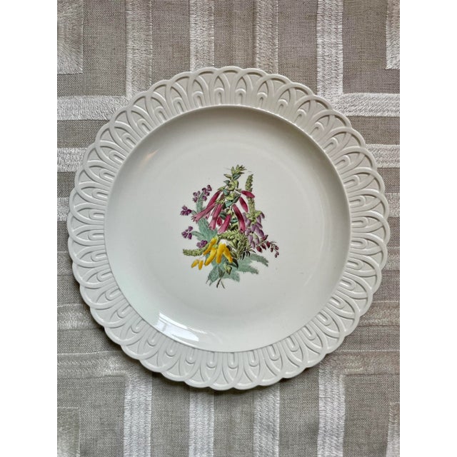 Vintage Spode Hand-Painted Floral Creamware Set of 8 | Chairish