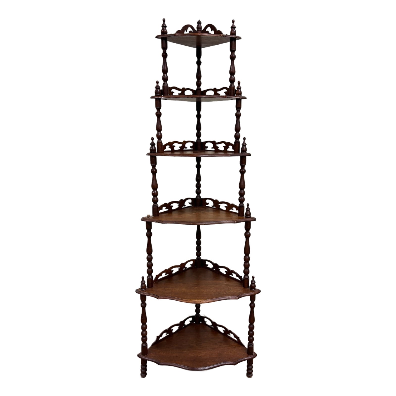 Vintage Victorian Rococo Style Corner Etagere Tiered Whatnot Shelf ...