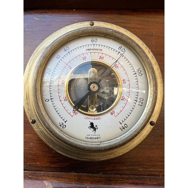 Mid 20th Century Nautical Barometer Lamp | Chairish