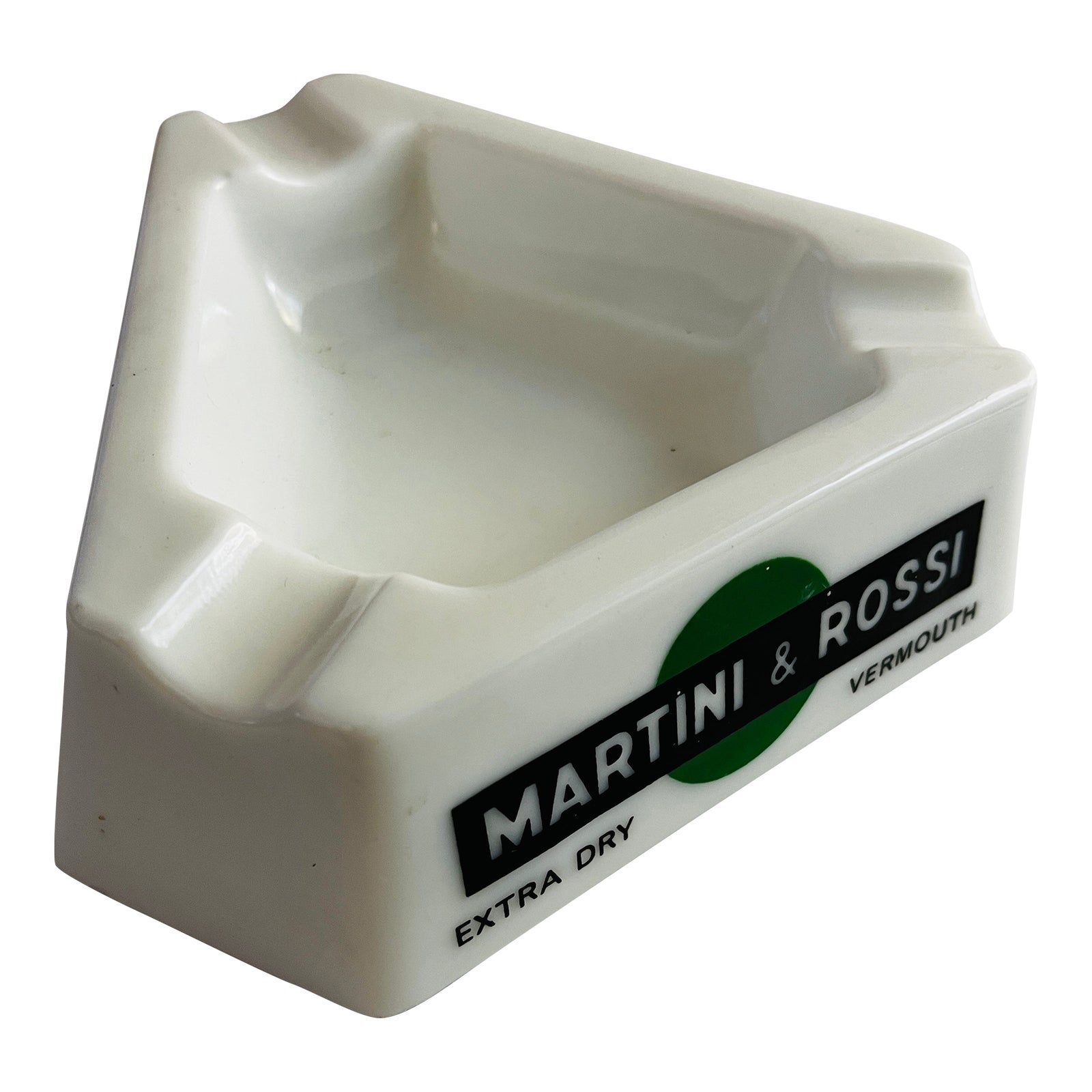 Vintage Martini Rossi Glass Ashtray | Chairish