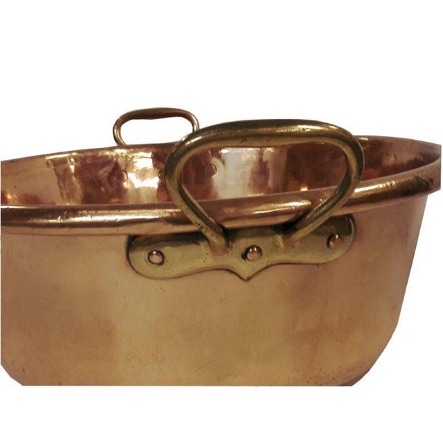 Antique French Copper Basin Confisier French Country Kitchen Large ...