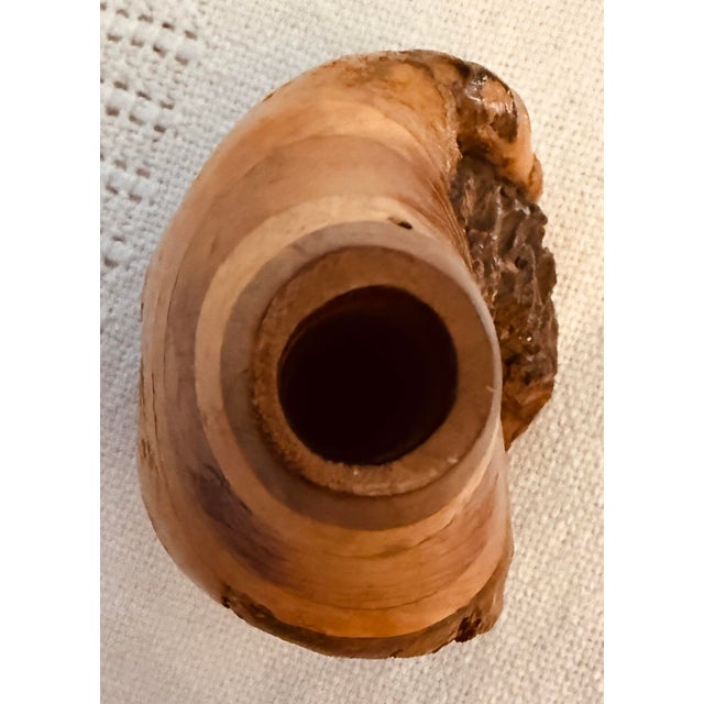 Hand-Crafted Mixed Wood & Burl "Weed Pot" Studio Art Vase | Chairish