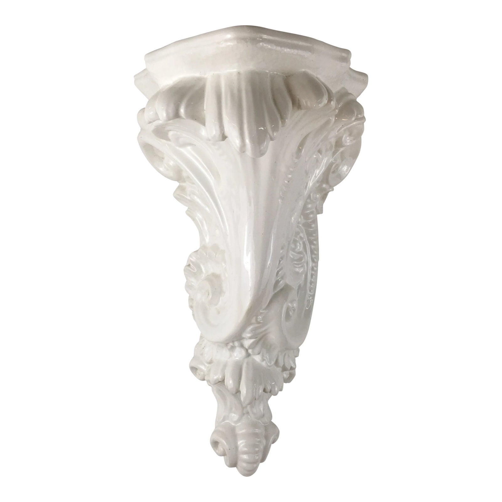 Vintage Italian Ceramic Wall Bracket | Chairish