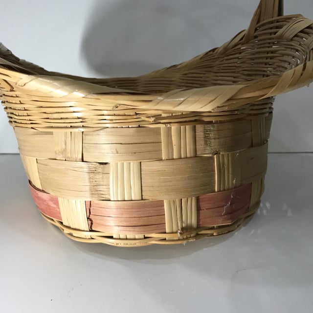 Vintage Mexican Bonnet Easter Basket | Chairish