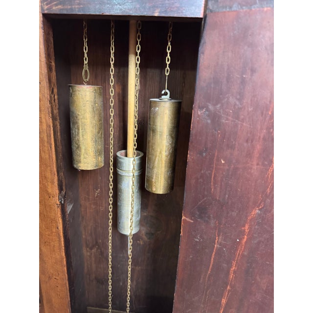 Early 1800s American Pennsylvania Dutch Grandfather Clock | Chairish