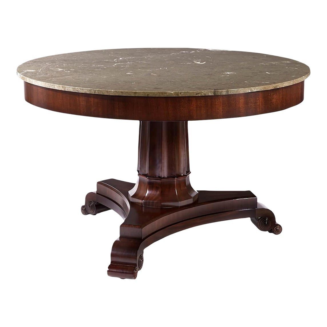 Classical Round Center Table | Chairish