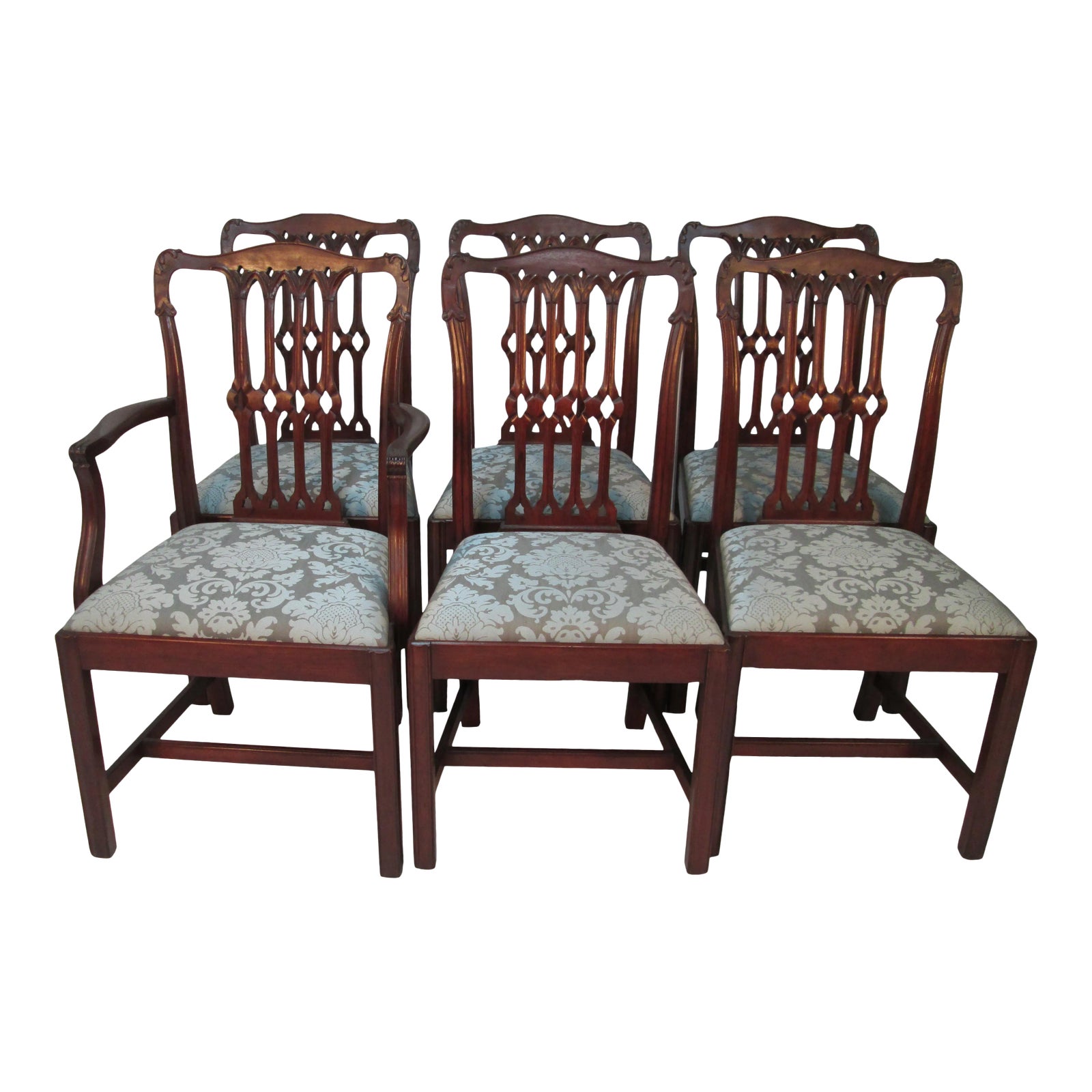 1930s Vintage Atwill Furniture Dining Chairs- Set of 6 | Chairish