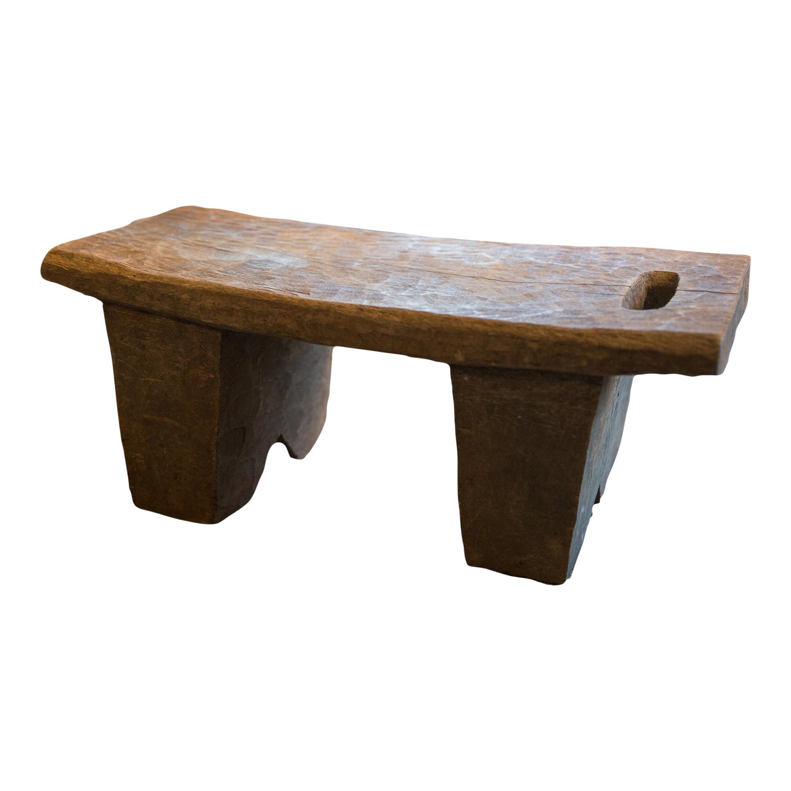 Vintage Hand Carved African Stool | Chairish