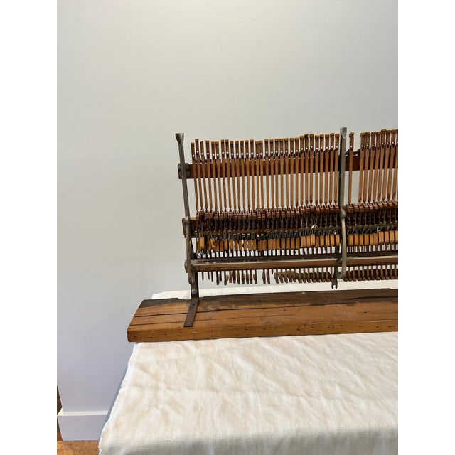 Vintage Framed Piano Keys and Keyframe | Chairish