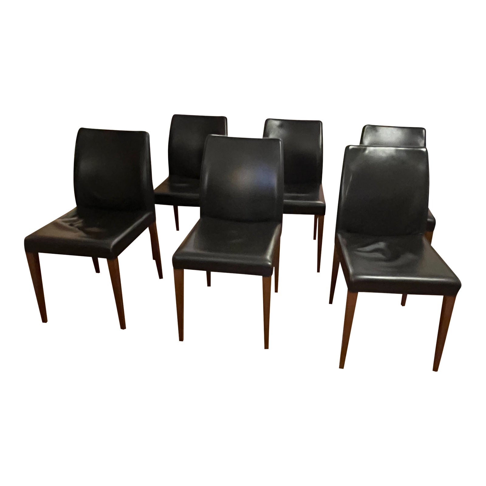 Poltrona Frau Dining Chairs - Set of 6 | Chairish