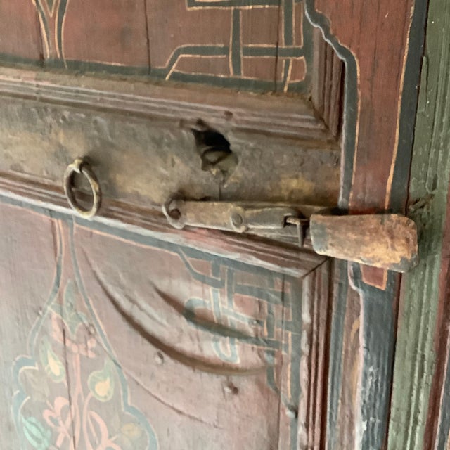 19th Century Hand Painted Moorish Moroccan Antique Double Doors | Chairish