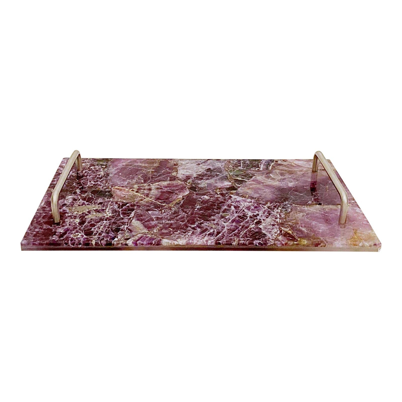 1950s Natural Quartz Serving Tray | Chairish