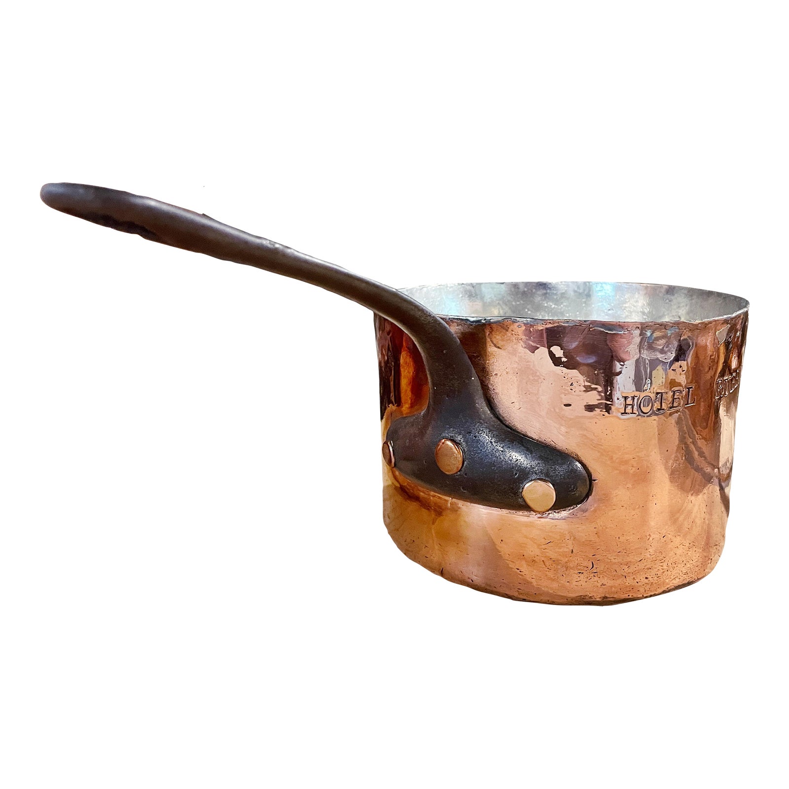 Antique Copper Pot From Hotel Rubens in London | Chairish