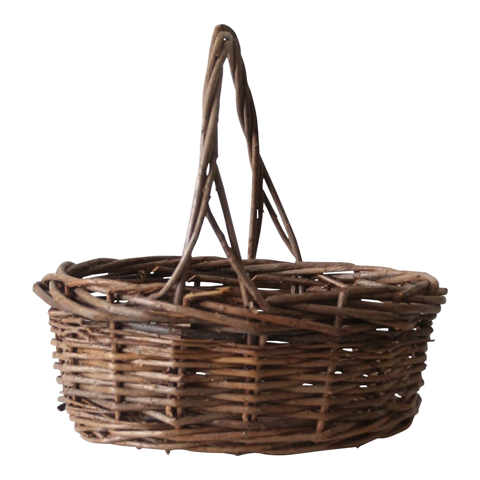 Vintage Wicker Basket | Chairish