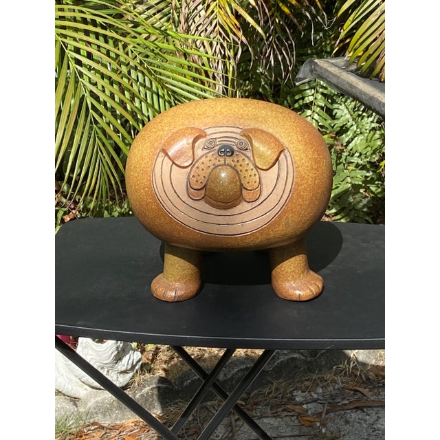 1970s Lisa Larson Large Size Ceramic Art Pottery Bulldog Gustavsberg ...