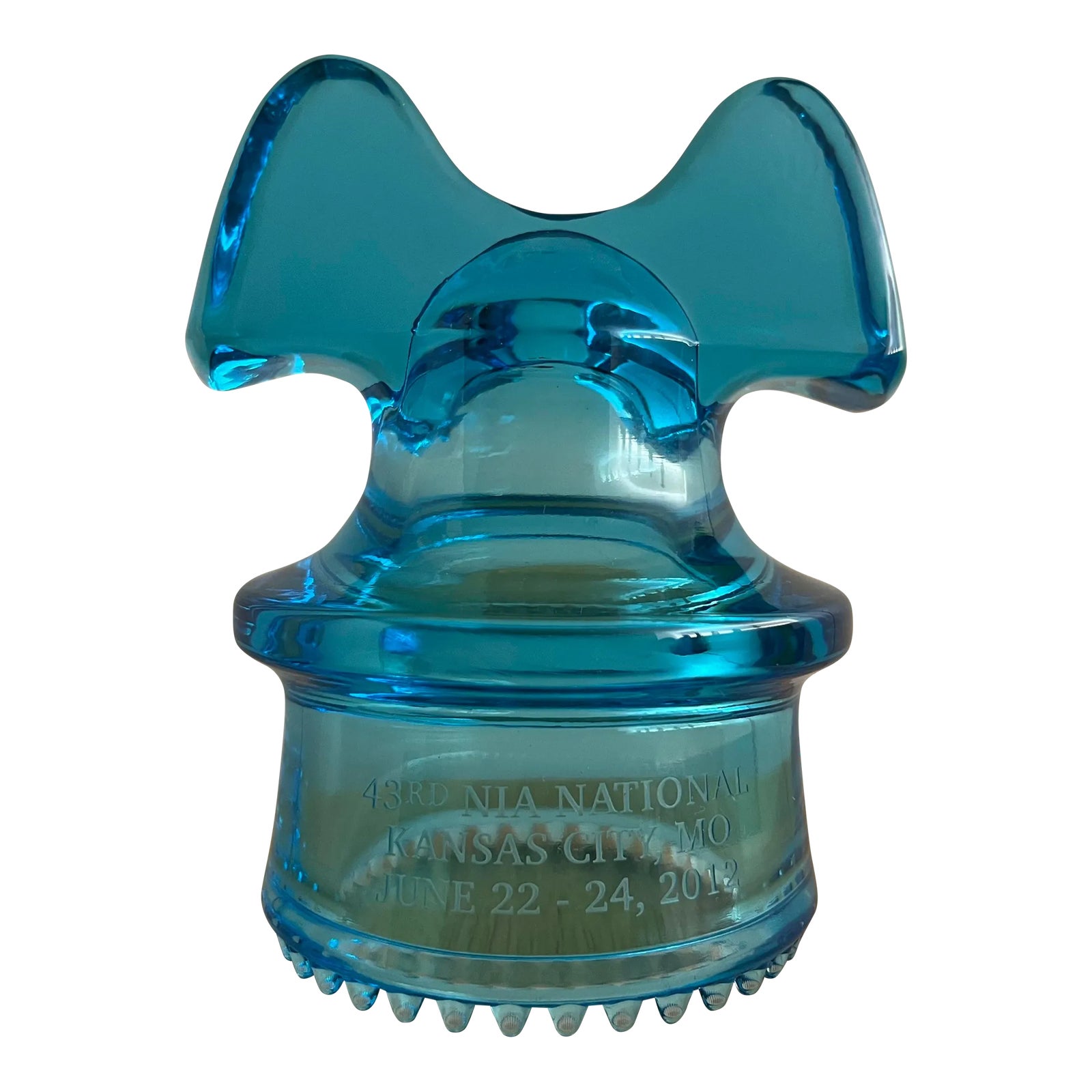 Vintage X-Large Glass Insulator | Chairish