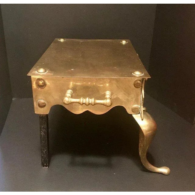 19th Century Antique English Brass Footman | Chairish