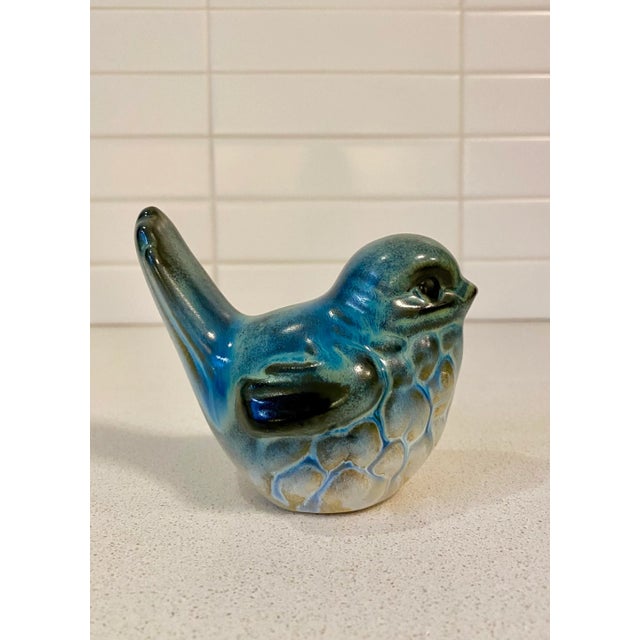 Vintage Late 20th Century Howard Pierce Porcelain Blue Birds - A Pair ...