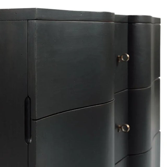 Celerie Kemble for Woodbridge Cumberbund Chest in Amsterdam Black Chairish