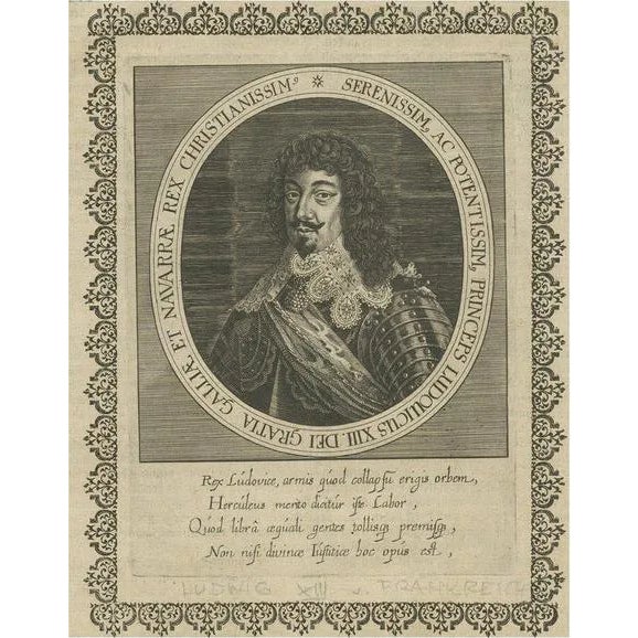 Louis XIII of France, 1660, Paper | Chairish