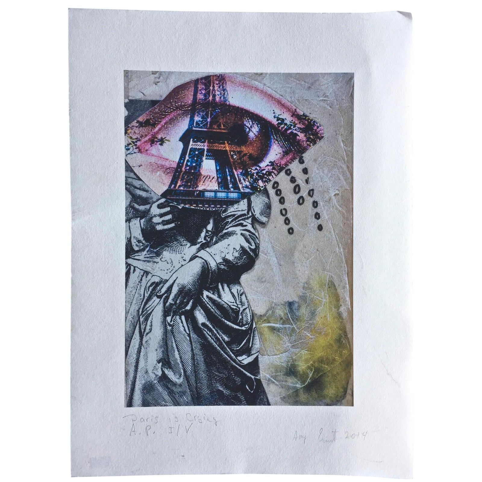 Amy Ernst "Paris Is Crying" Signed Artists Proof 2014 Original Print ...