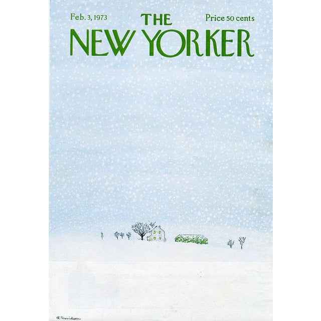 Original 1973 New Yorker Magazine Cover, February 3, Raymond Davidson ...