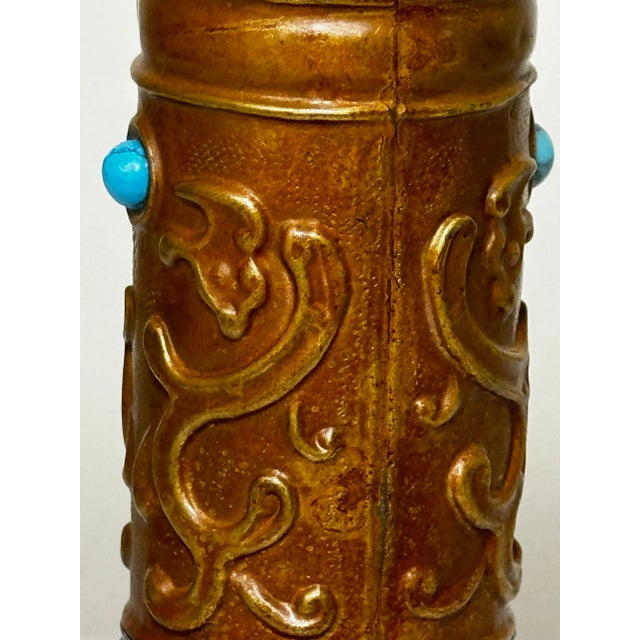 1920s Chinese Republic Period Round Cylindrical Scroll Document ...