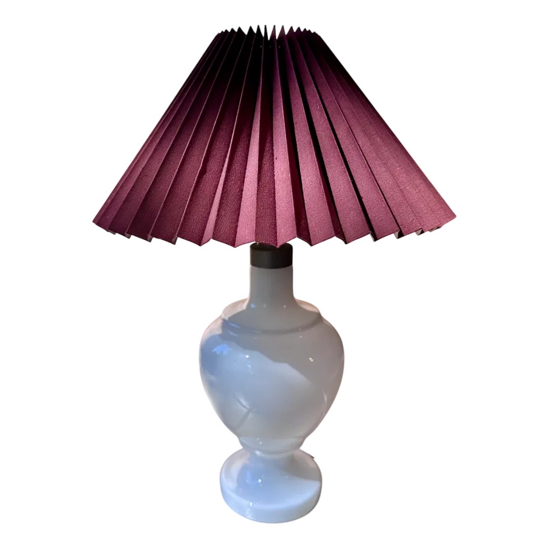 Model Roma Opaline Glass Table Lamp by Anne Grethe Von Halling-Koch for ...