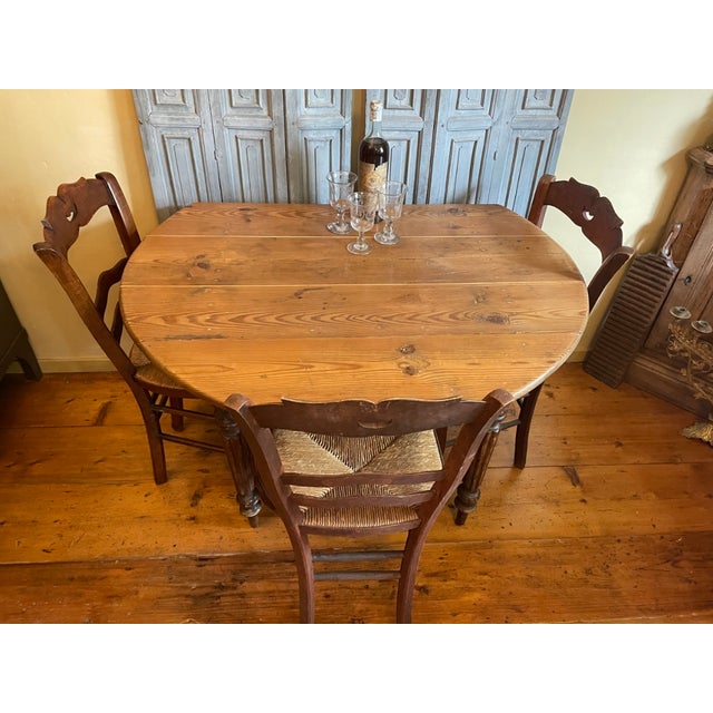 Antique French Drop-Leaf Table, 1890s | Chairish