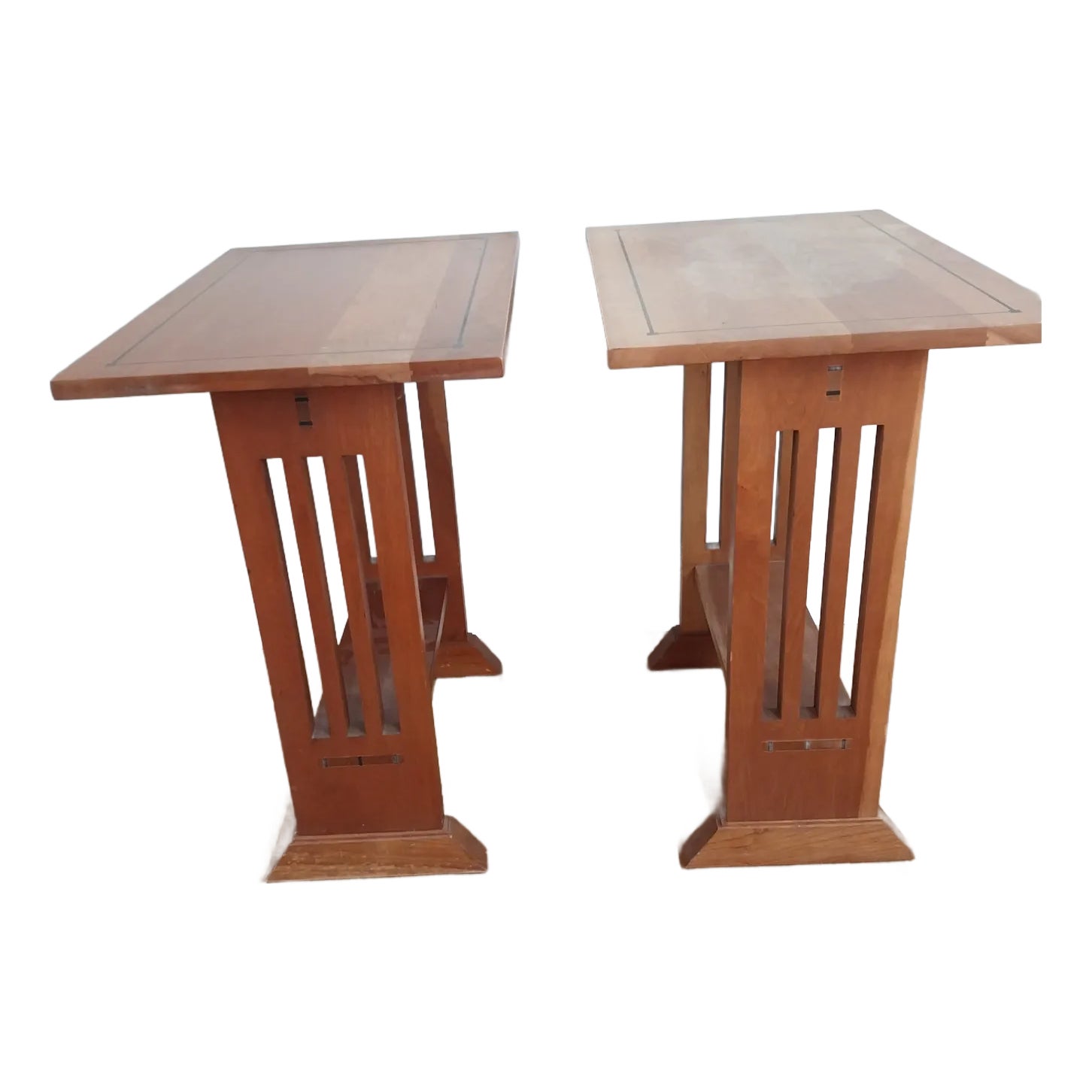 Pair of Stickley Mission Style End Side Tables | Chairish