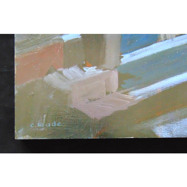 Vintage Original Oil Painting on Board "Lavanderos Steps" Carole Wade ...