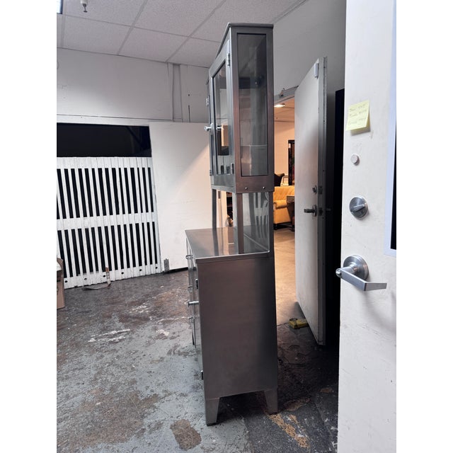 Blickman New York, Kennedy Free-Standing Stainless Steel Cabinet | Chairish
