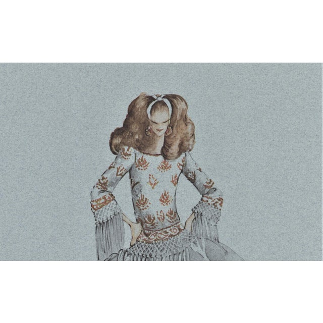 Valentino Fashion Design Print, Matted | Chairish