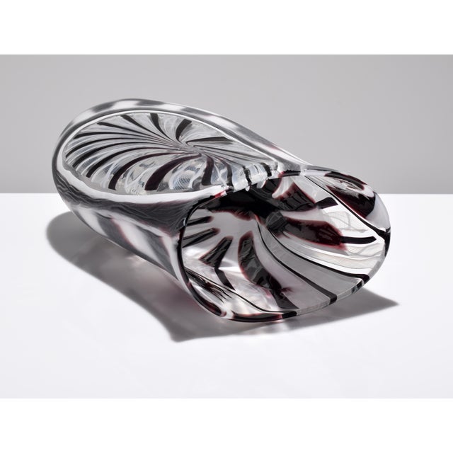 Large Late 20th Century Leone Panisson Murano Glass Vase | Chairish