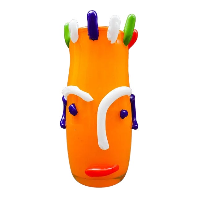 Late 20th Century Mihai Topescu Romania Signed Vintage Colorful Hand ...