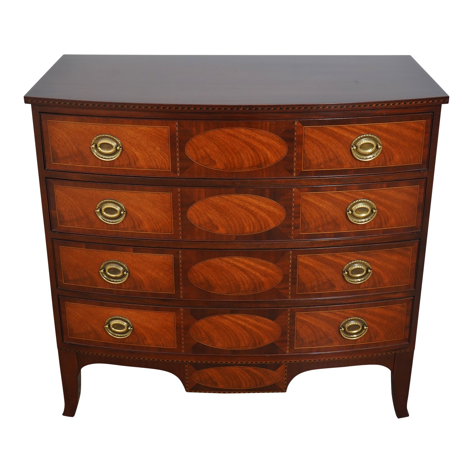 Baker Historic Charleston Inlaid Mahogany Rogers Chest | Chairish
