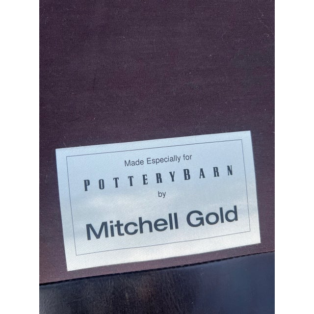 Mitchell Gold for Pottery Barn Manhattan Leather Chair | Chairish