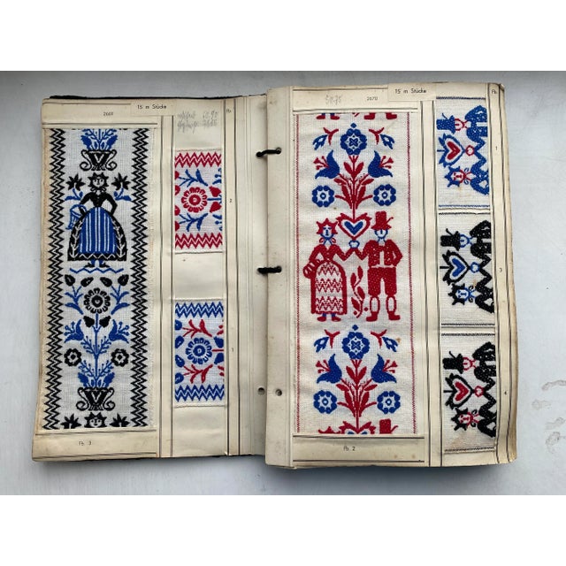 Antique German Embroidery Trim Sample Book by A.Rollinghoff Circa Wwii ...