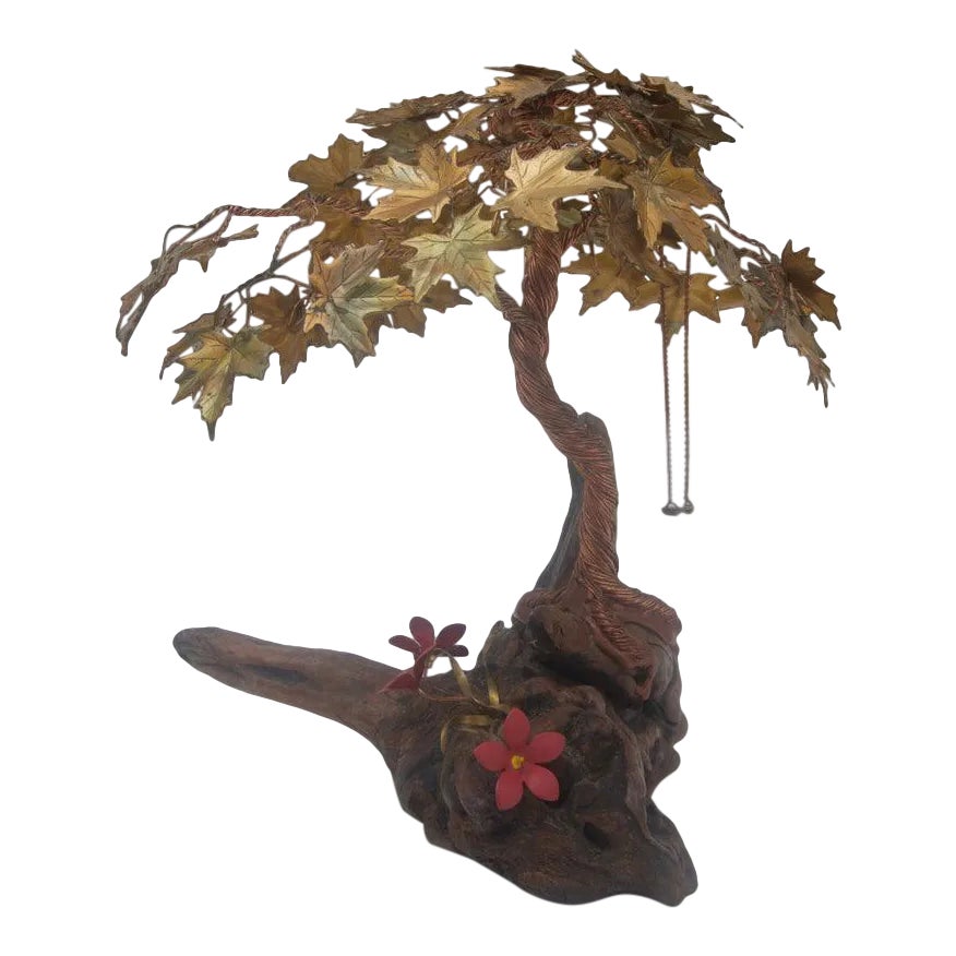 Tree With Swing Artisan Figurine | Chairish