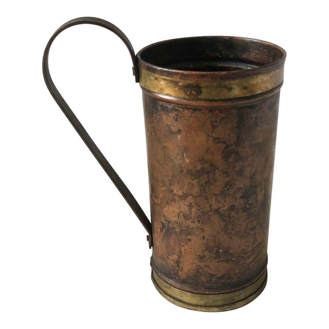19th Century Ancient Cup in Brass and Copper. Italy 1890 | Chairish