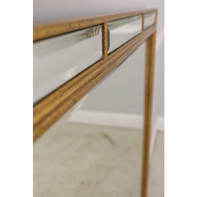 Gold Rectangular Frame Regency Style Beveled Mirror | Chairish