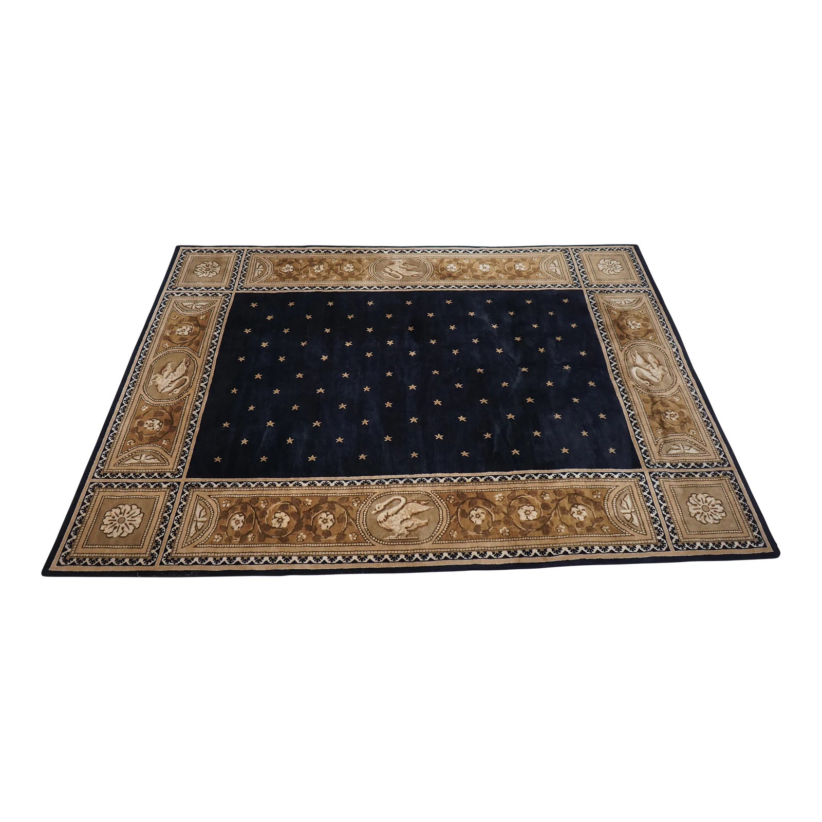 1990s French Regency Style9x12 Room Size Rug | Chairish