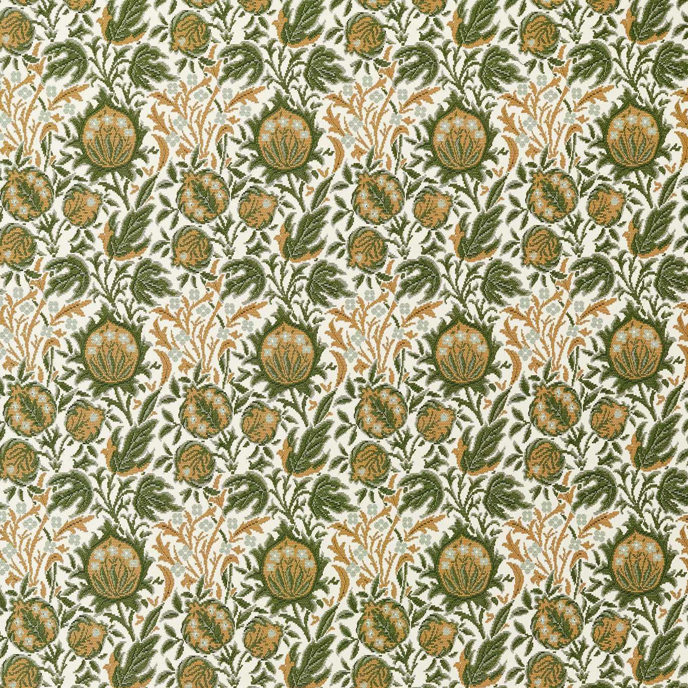 Morris & Co. Elmcote Weave Fabric in Moss/Wheat | Chairish