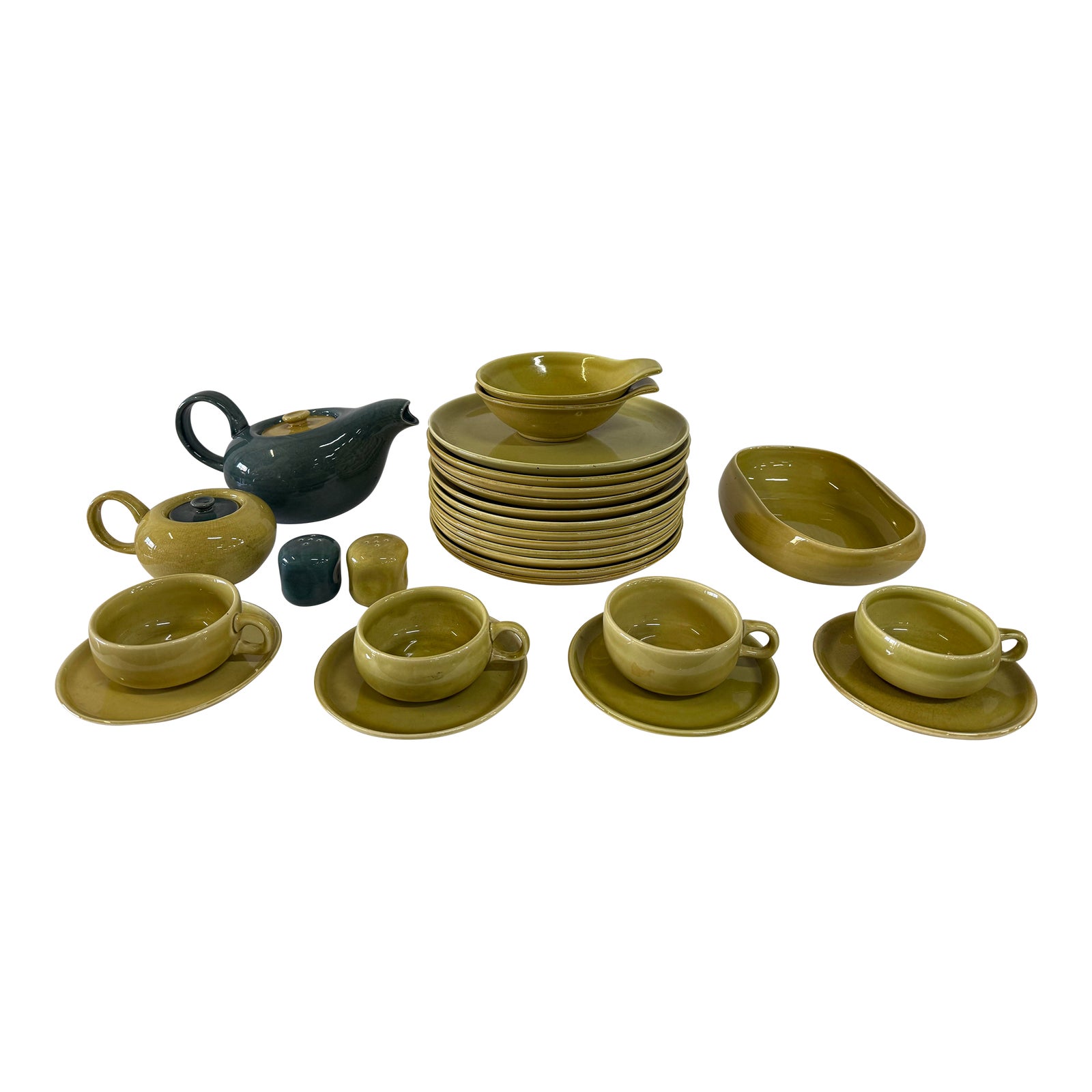 1950s 26-Piece Original Russel Wright by Steubenville Dinnerware Set in ...