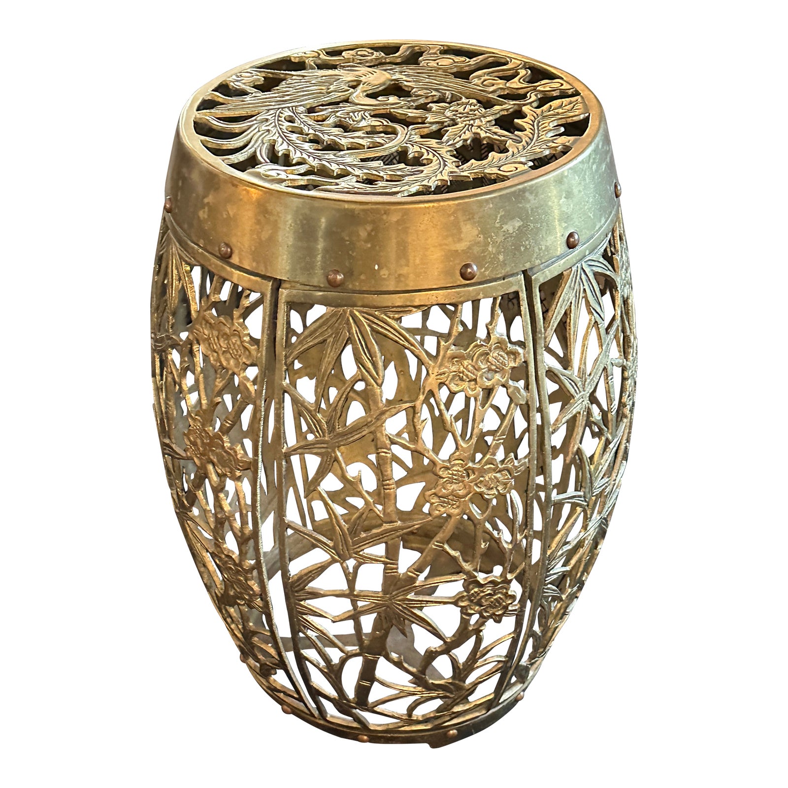 Vintage Mastercraft Garden Stool | Chairish