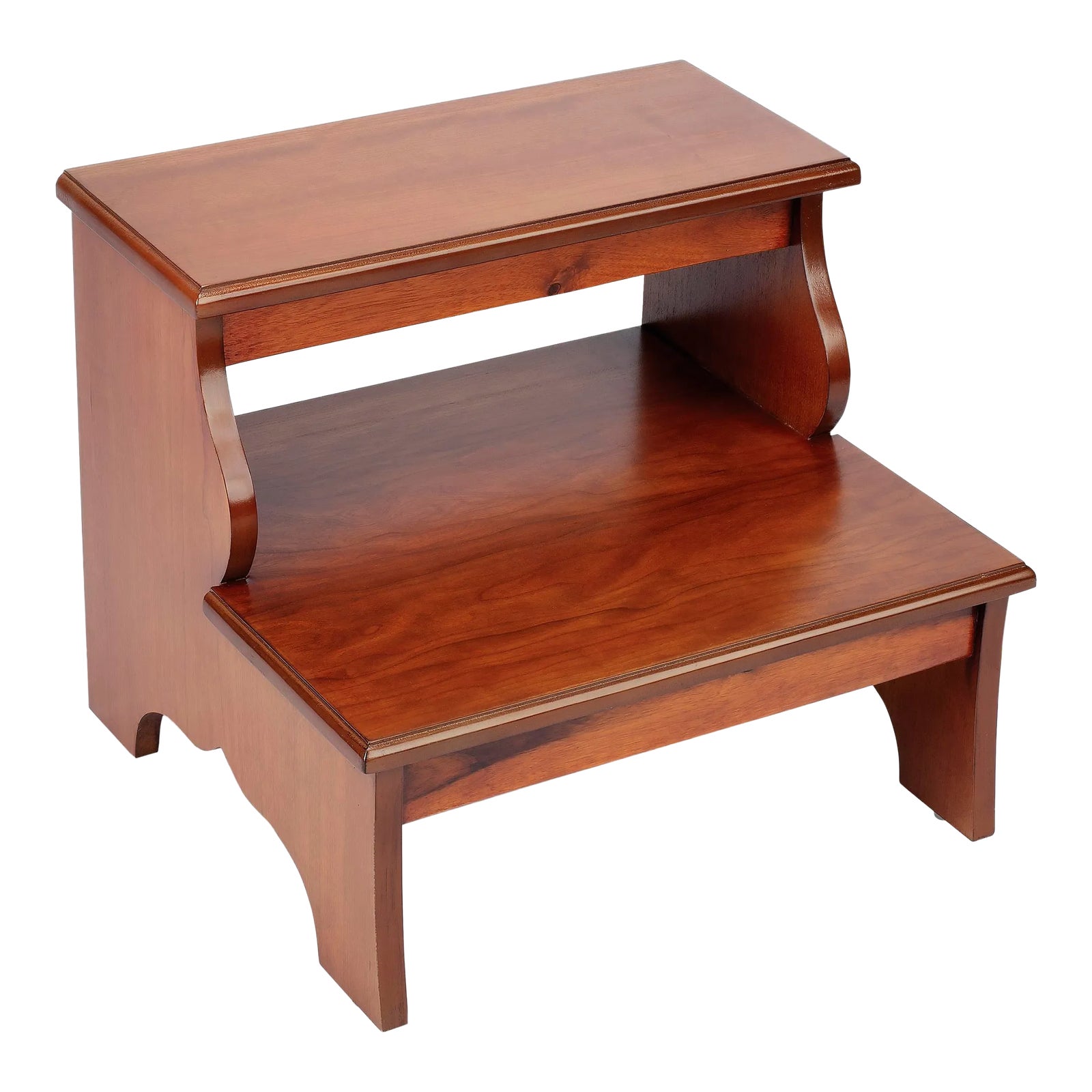 Melrose Step Stool, Medium Brown | Chairish