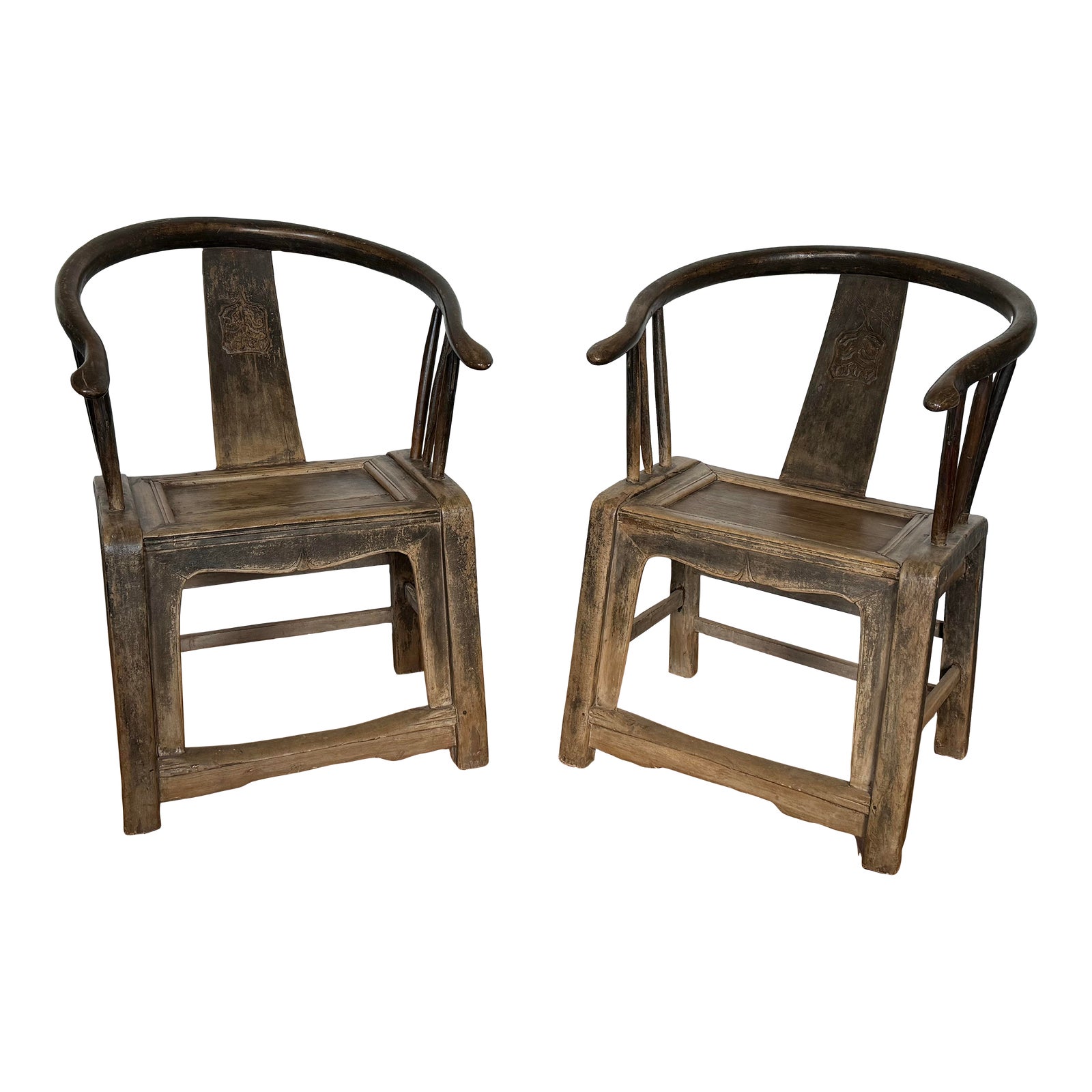 Early 20th Century Antique Chinese Chairs - Set of 2 | Chairish